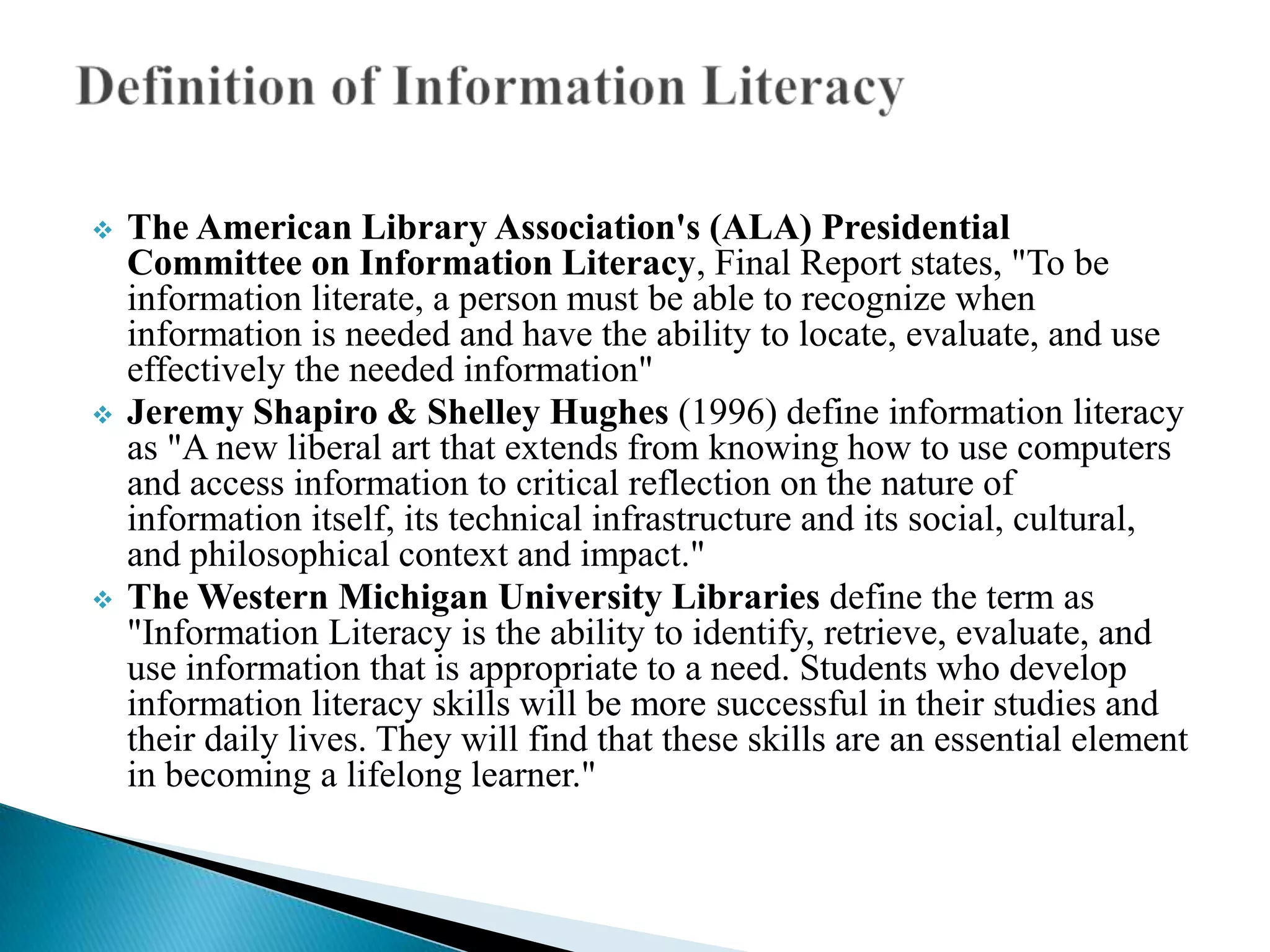 Information Literacy | PPTX