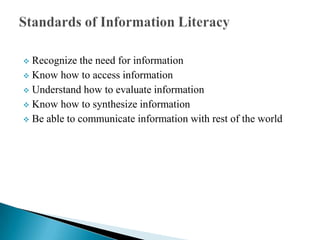 Information Literacy | PPTX