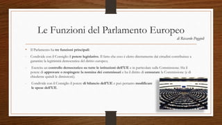 Il Parlamento Europeo | PPTX