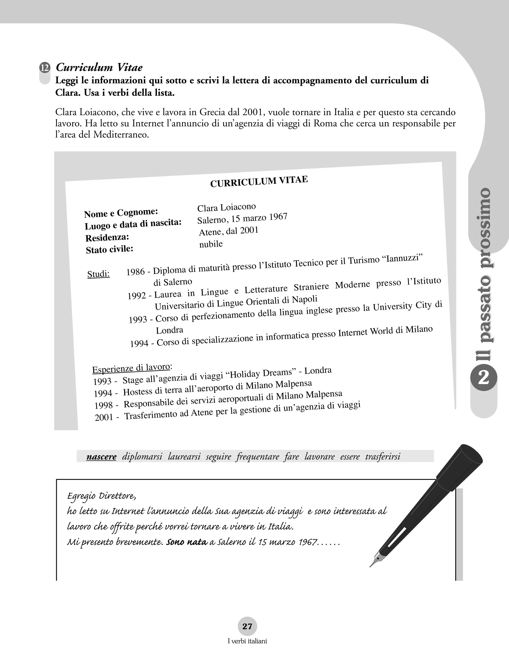 Il passato prossimo | PDF