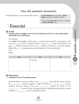 Il passato prossimo | PDF