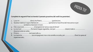 Il passato prossimo | PPT