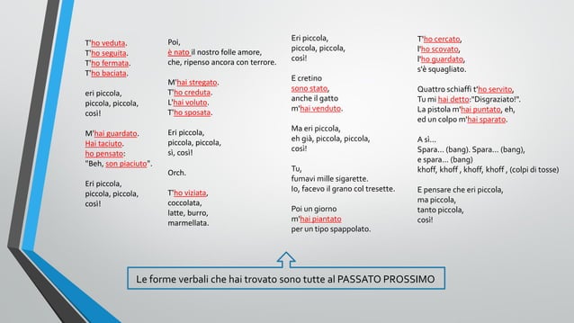 Il passato prossimo | PPT