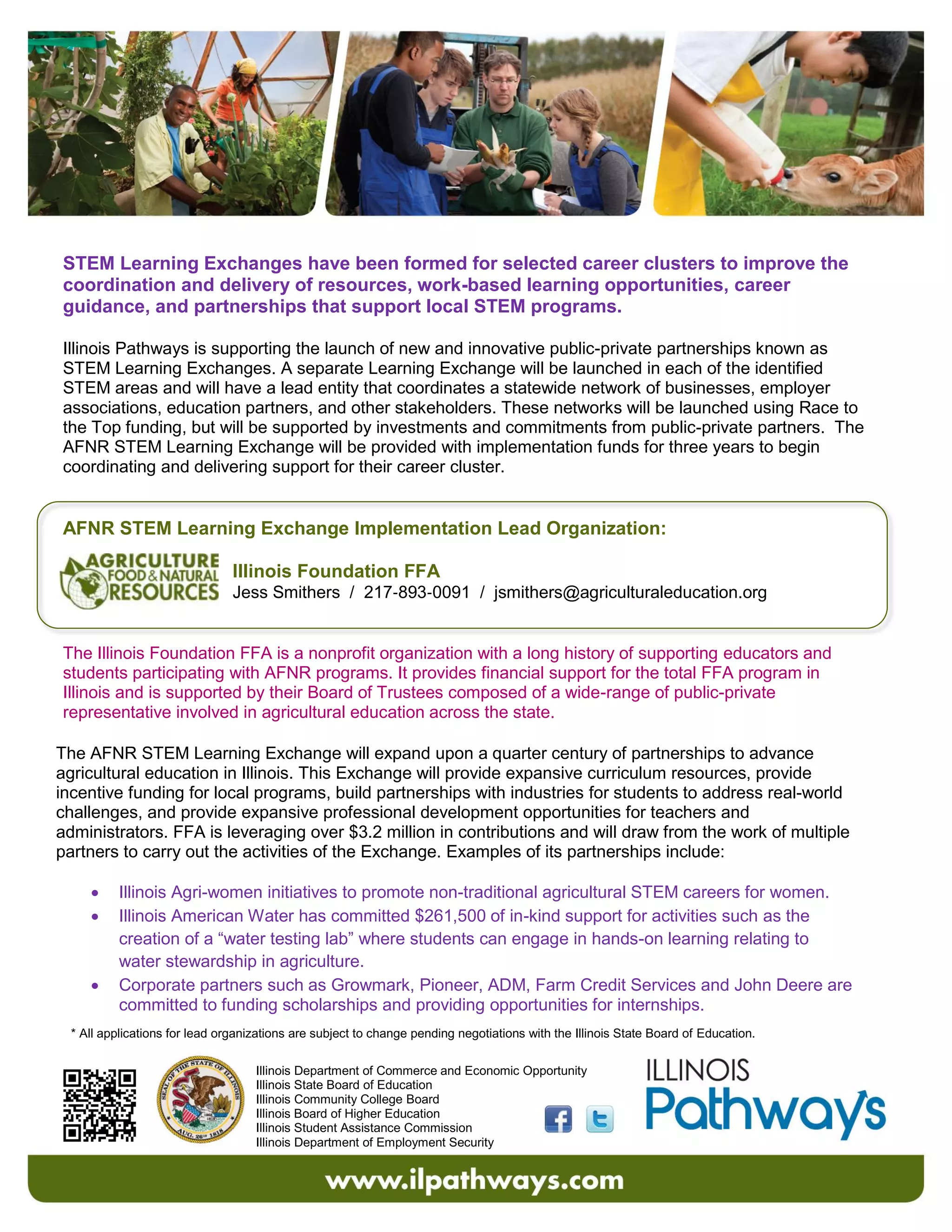 Agriculture, Food & Natural Resources STEM LE Flyer | PDF
