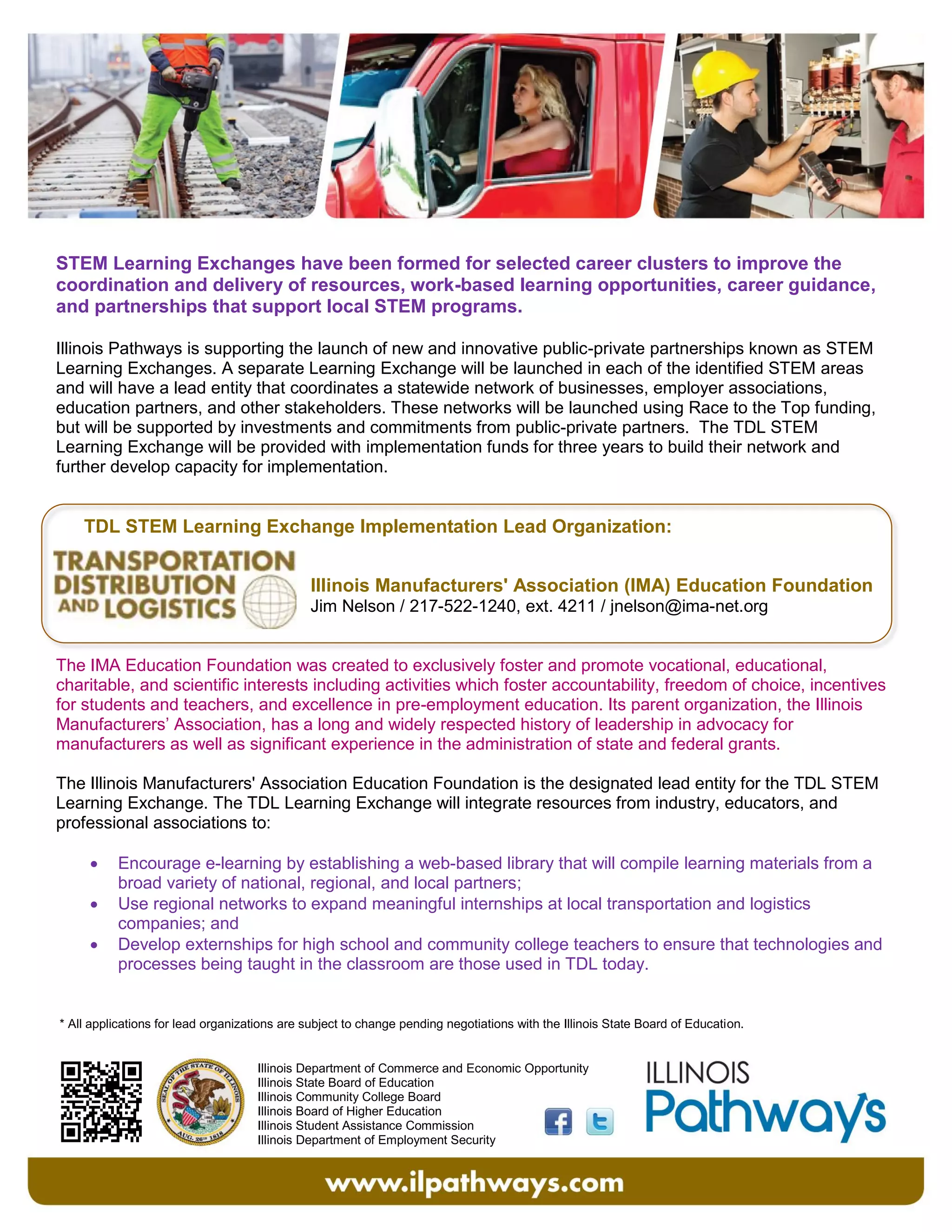 Transportation, Distribution & Logistics STEM LE Flyer | PDF