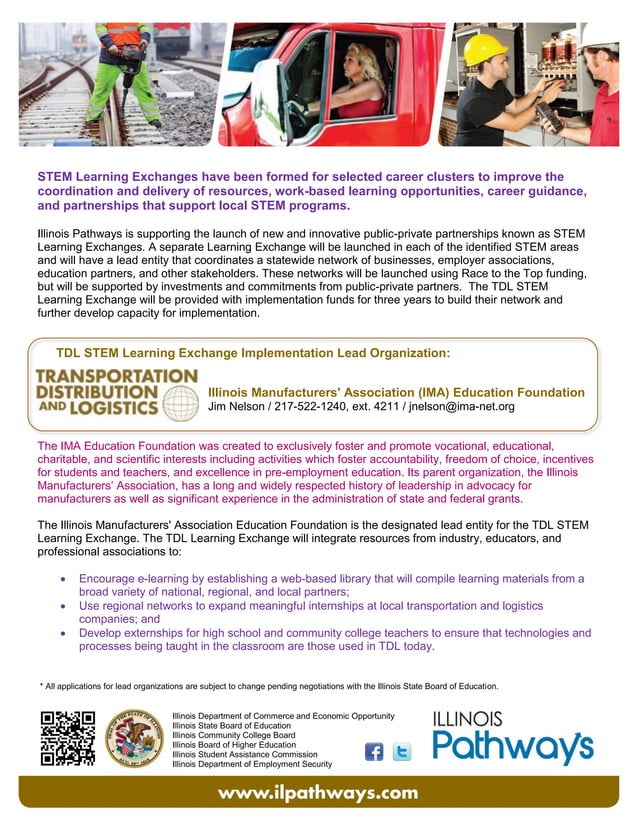 Transportation, Distribution & Logistics STEM LE Flyer | PDF