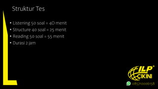 ILP Cikini TOEFL Preparation Session Day 1 intro Word Formation.pptx