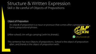 ILP Cikini TOEFL Preparation Session object of preposition.pptx
