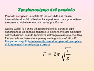 Il pendolo | PPT