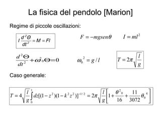 Il pendolo semplice 1 | PPT