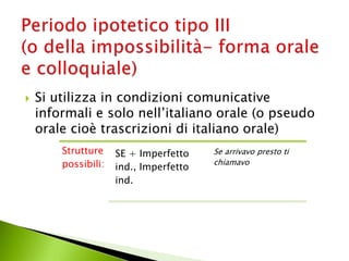 Il periodo ipotetico | PPTX