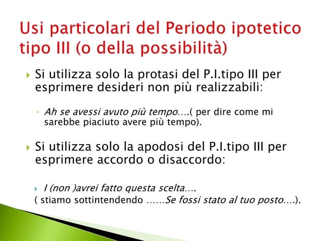 Il periodo ipotetico | PPT