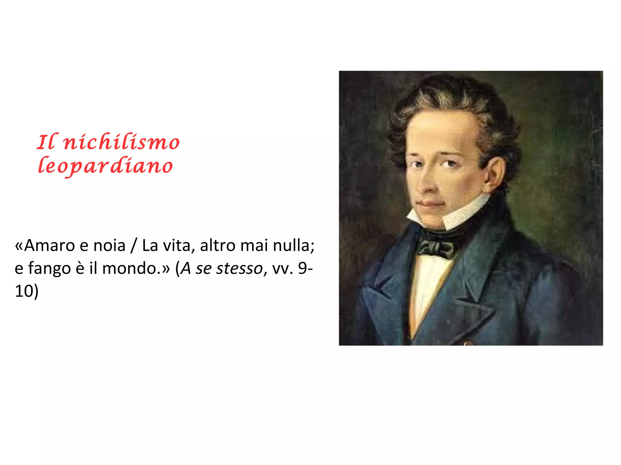 Il pessimismo leopardiano | PPT