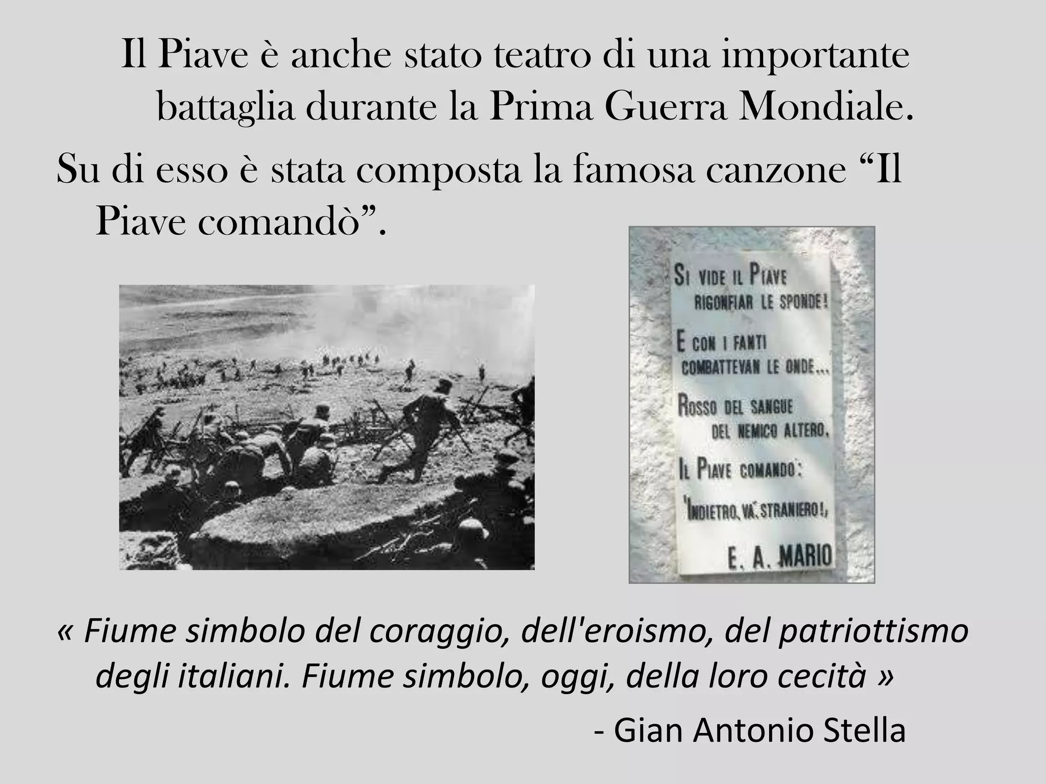 Il piave-maddalena pismataro | PPTX | Geography | Science