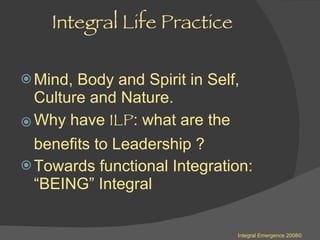 Integral life practice | PPT | Internet for Beginners | Internet