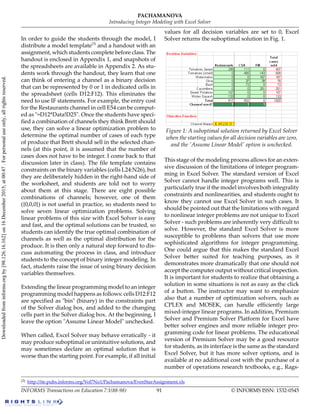 Ilp modeling with excel | PDF