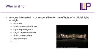 ILP Ireland webinar: Preventing Obtrusive Light | PPTX