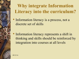 Information Literacy and Higher Education | PPT