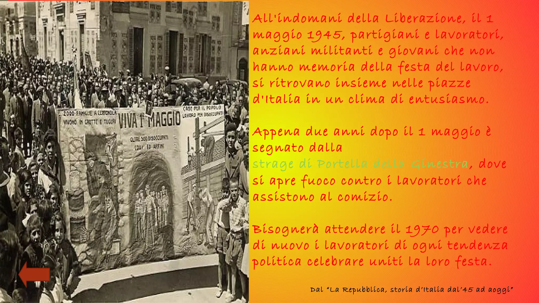 Il primo maggio. | ODP