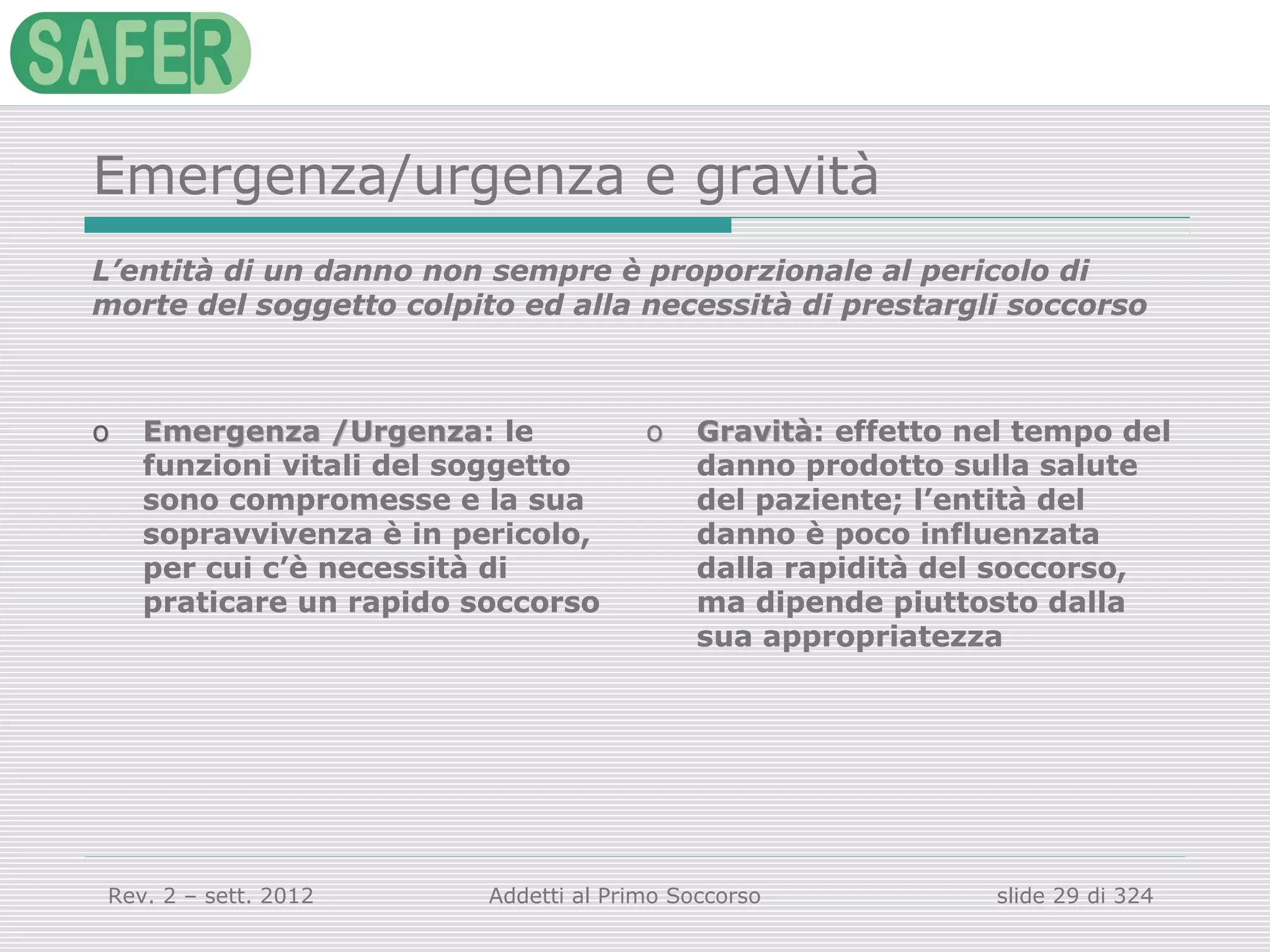 Il primo soccorso nei luoghi di lavoro | PPT