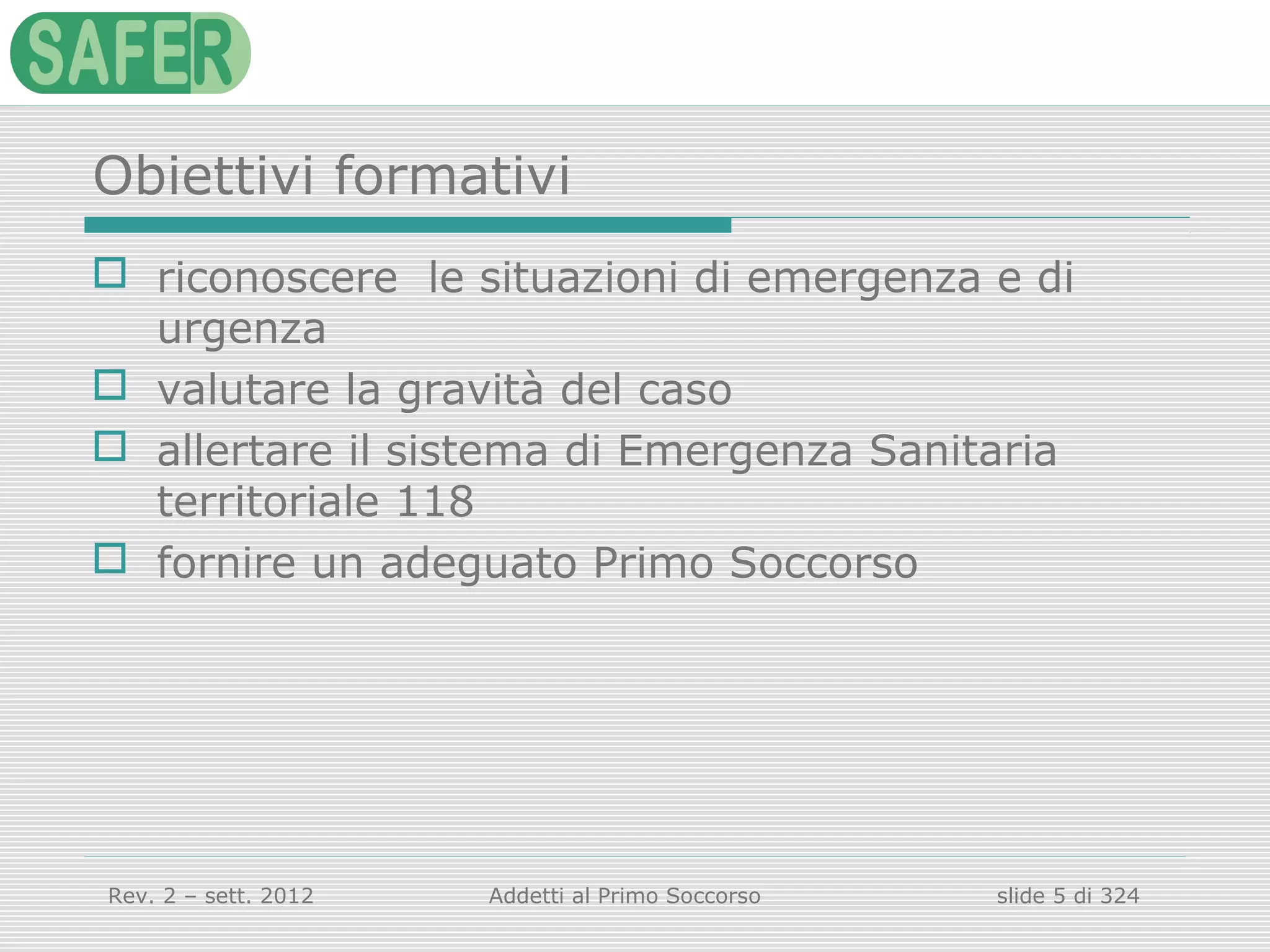 Il primo soccorso nei luoghi di lavoro | PPT