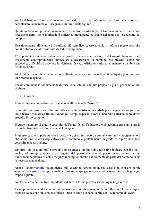 Il programma teacch | PDF