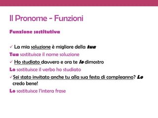 Il pronome | PPTX