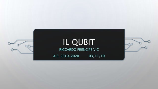 Il qubit | PPT