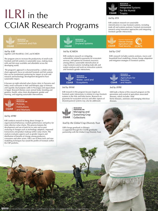 ILRI in the CGIAR Research Programs | PDF