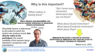 Immersive Learning That Works: Research Grounding and Paths Forward | PPT