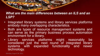 التعرف على انظمة الأتمتة المتكاملة والمجانية لإدارة المكتبات العامة ...