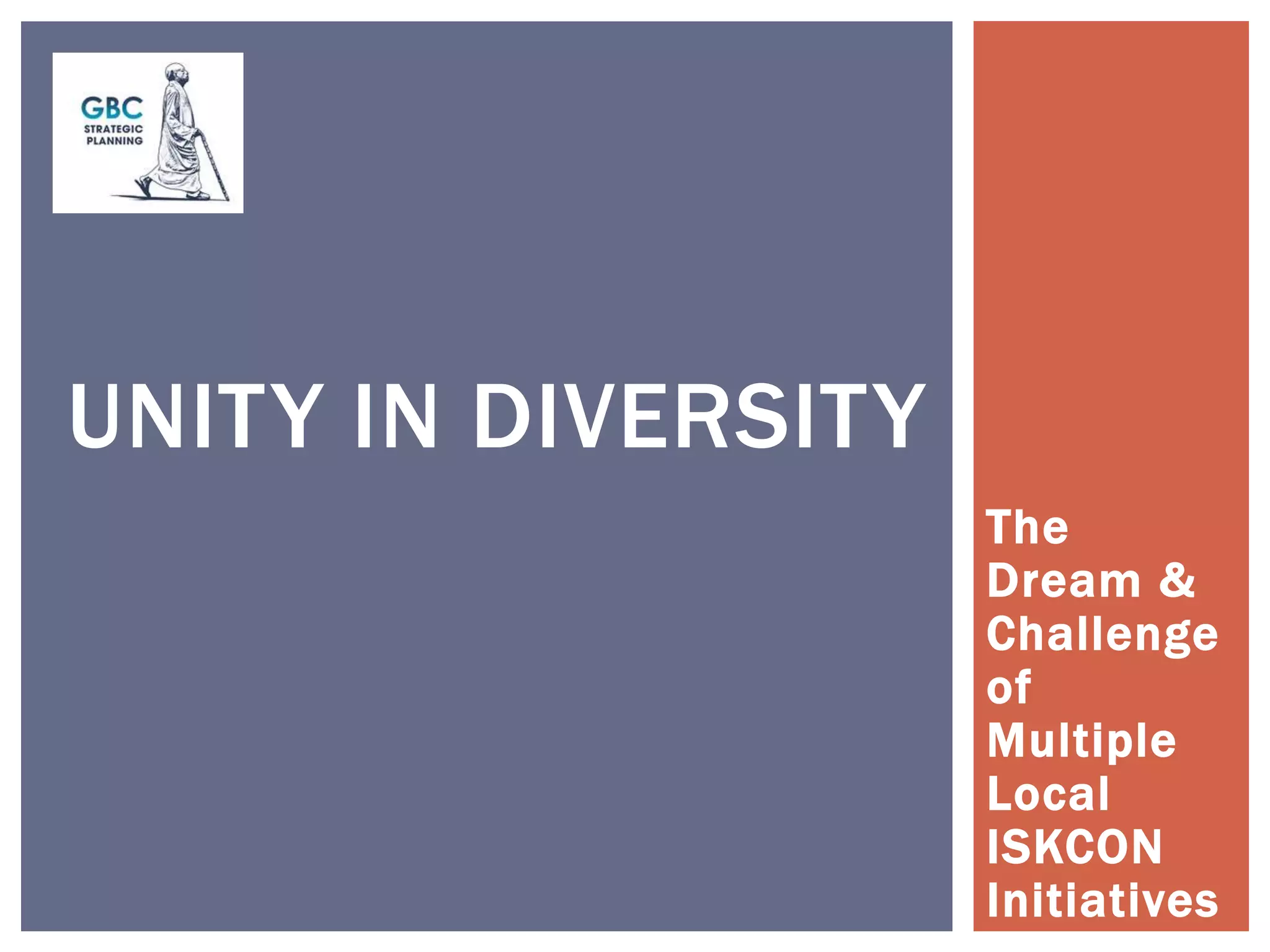 unity in diversity for Bhakti Vriksha | PPT