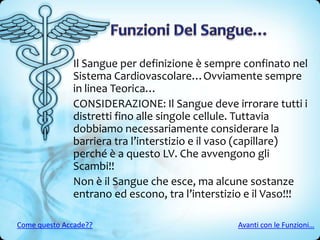 Il sangue e le sue funzioni | PPTX