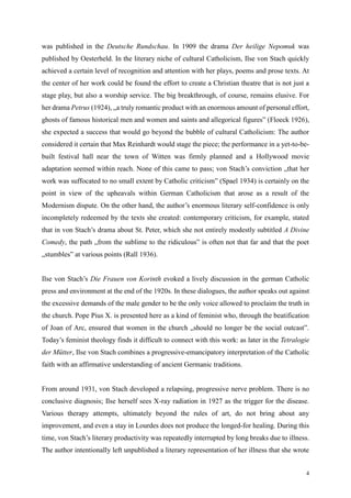 Ilse von Stach (1879-1941). A bio-bibliographic work in progress | PDF
