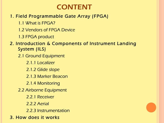 Field Programmable Gate Array(FPGA) Application In Instrument Landing ...