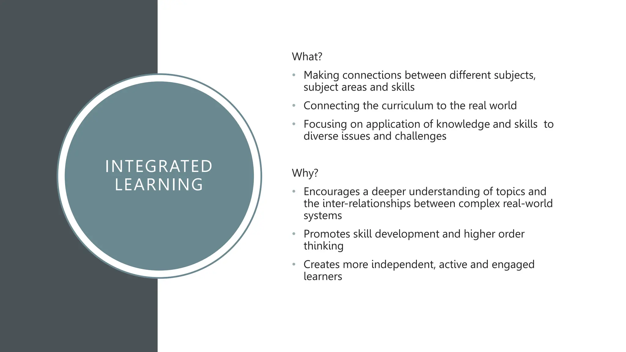 integrated learning for grade level leaders | PPT