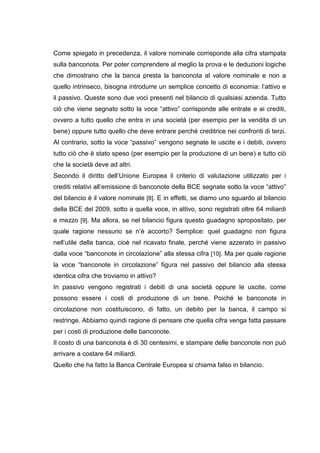 Il signoraggio bancario | PDF