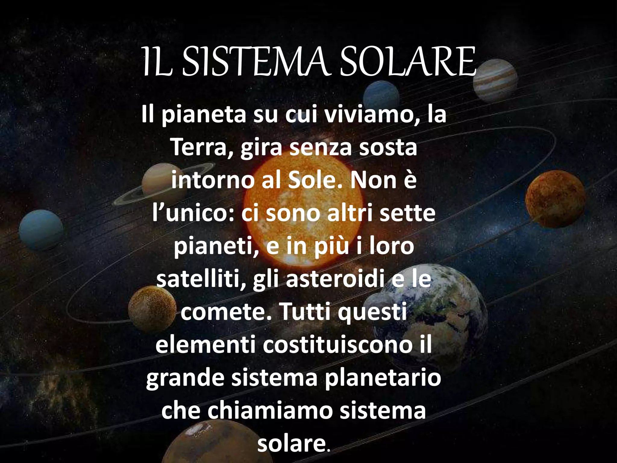 Il sistema solare | PPTX