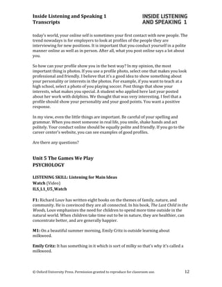 Ils l1 transcripts | PDF