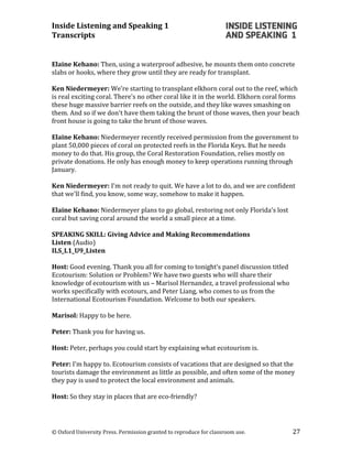 Ils l1 transcripts | PDF