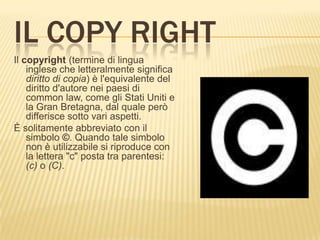 Il software applicativo e il copyright di manuel fusco | PPTX