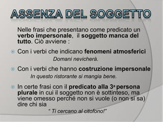Il soggetto | PPTX