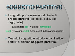 Il soggetto | PPTX