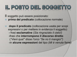 Il soggetto | PPTX