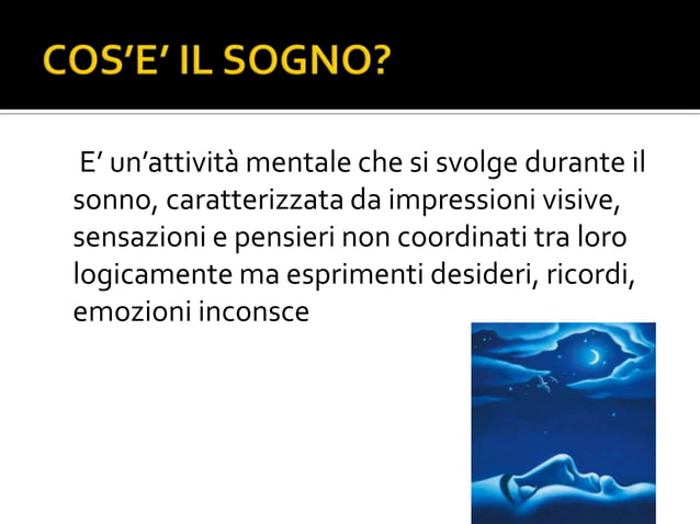 Il sogno nel corso della storia | PPT