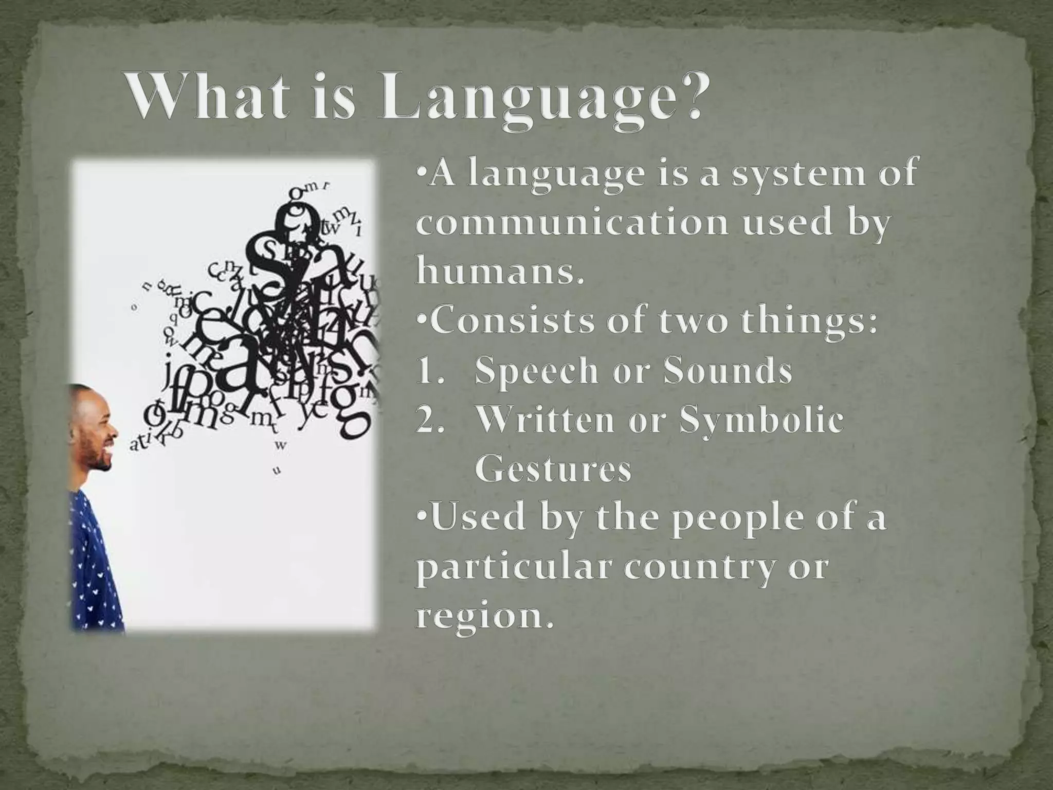 Origin Of Language - Presentation Slides - By Rehan Butt | PPT | Free ...