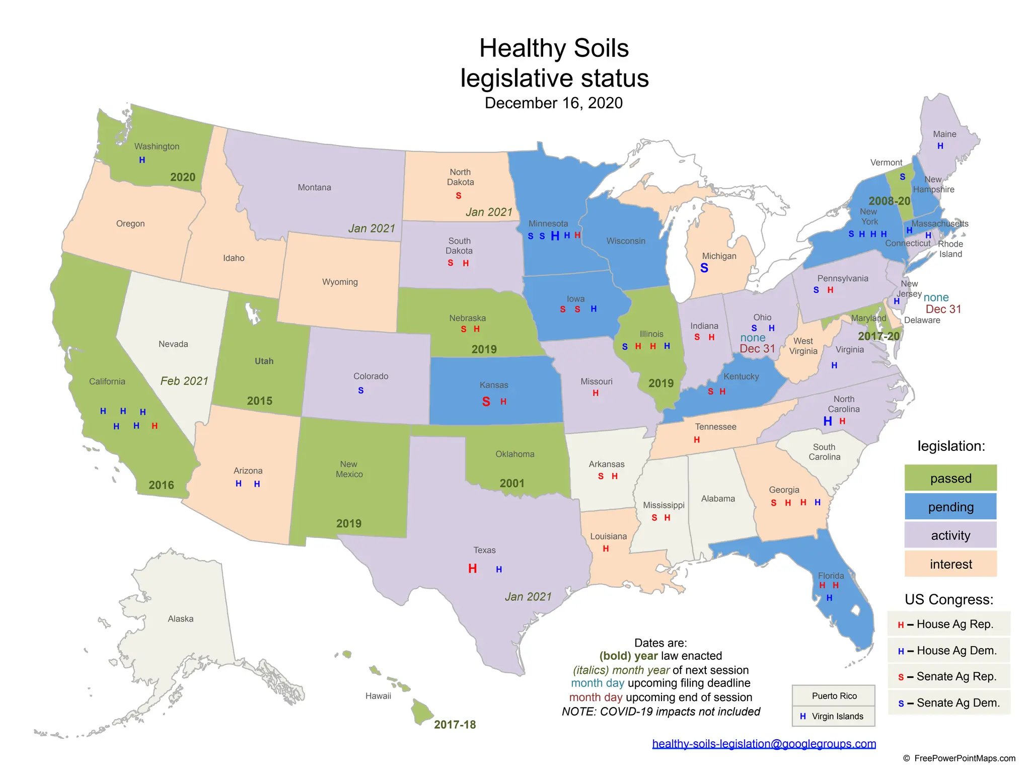 Soil Health Policy Map Years 2020 to 2023 | PPT