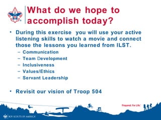 ILST refresher troop 504 | PPT