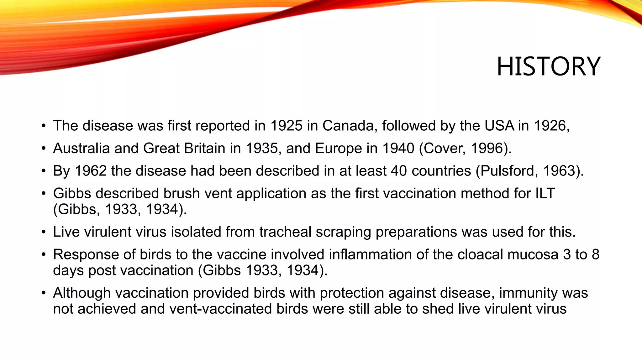 Infectious laryngotracheitis - poultry | PPTX