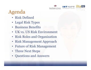 Ilta09 Law Firm Risk Management D Cunningham | PDF | Legal Services ...